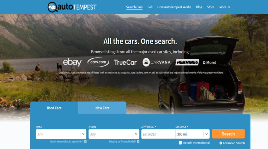 موقع AutoTempest محرك بحث شامل للعثور على سيارتك المثالية - موقع نستفيد